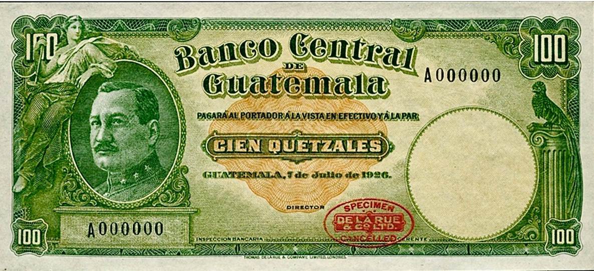 Catálogo Billetes de Guatemala 1926-2020