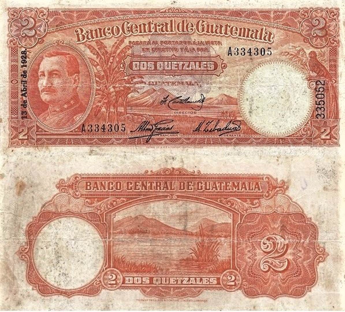 Catálogo Billetes de Guatemala 1926-2020